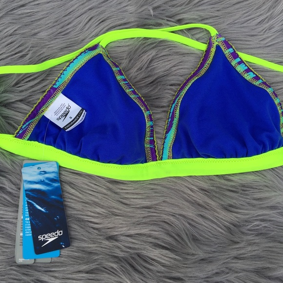 Speedo | Swim | Speedo Neon Blue Yellow Bikini Too | Poshmark